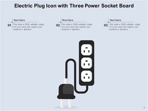 Power Plug Icon Charging Station Power Socket Ppt PowerPoint