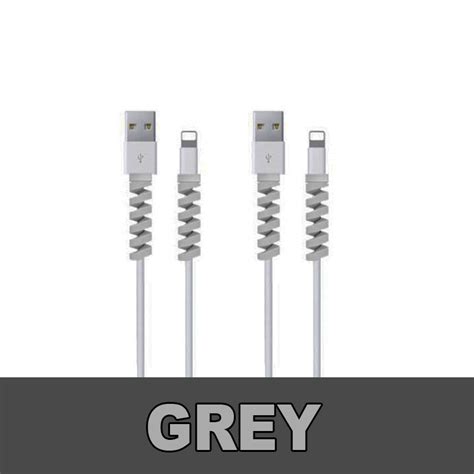 Pack Of 4 Spiral Silicone Cable Protector Wire Protector Cord