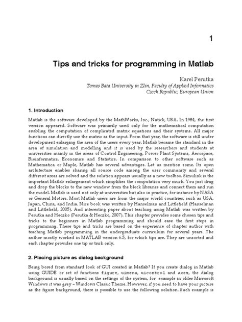 pdf intech tips and tricks for programming in matlab dokumen tips