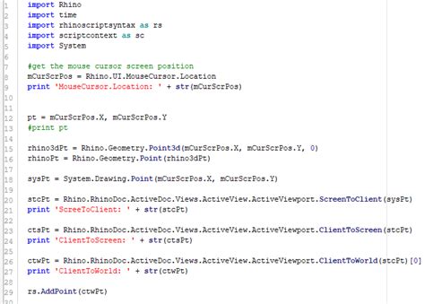 Expected Point Got Point Scripting McNeel Forum