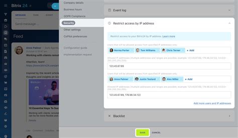 restrict access to bitrix24 by ip address