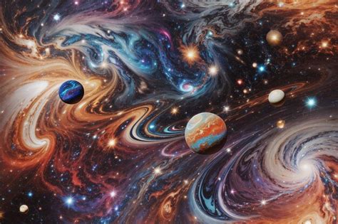 Premium Photo Marble Galaxy