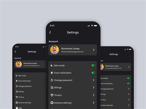 Settings UI Design Behance
