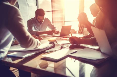 Premium Ai Image Meeting Connection Generative Ai