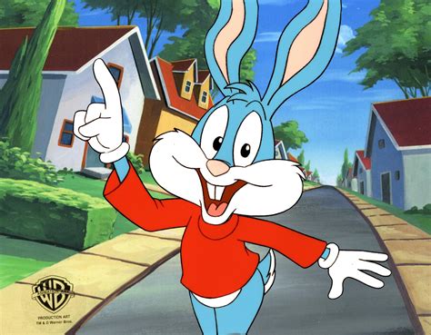 Tiny Toons Original Production Cel Buster Bunny Looney Tunes Characters Cel Cartoon