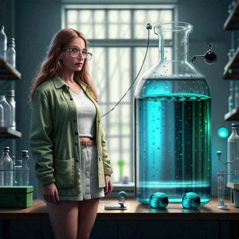 Giantess Science Experiment Woman Growing Out Of Clothes Giant Woman
