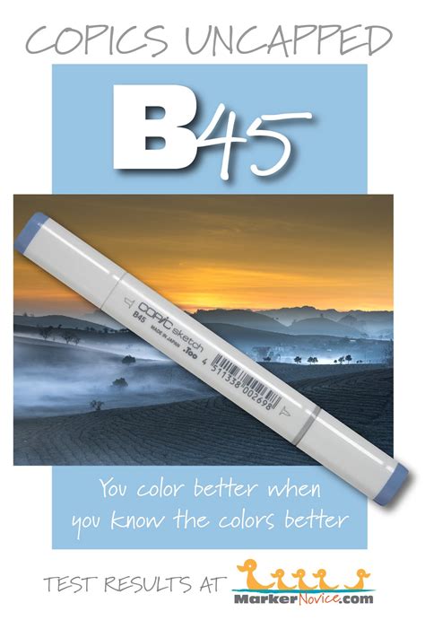 B02 Robins Egg Blue Copics Uncapped Marker Swatch Ink Testing