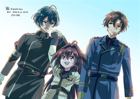 Shinei Nouzen Frederica Rosenfort And Kiriya Nouzen 86 Eightysix