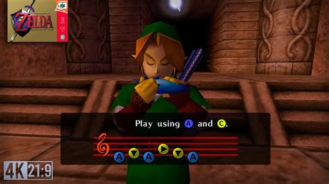 All Ocarina Songs The Legend Of Zelda Ocarina Of Time Ultrawide Youtube