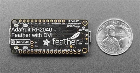 Adafruit Feather Rp2040 พร้อมพอร์ต Dvi เชื่อมต่อกับทีวีหรือหน้าจอ Hdmi Cnx Software