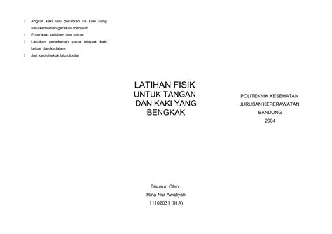 Leaflet Exercise Ekstremitas Doc