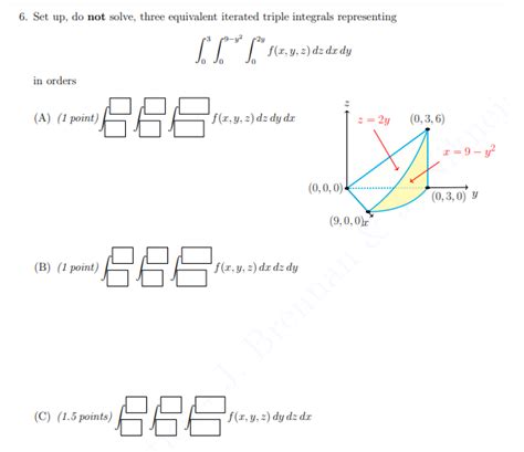 Solved 6 Set Up Do Not Solve Three Equivalent Iterated
