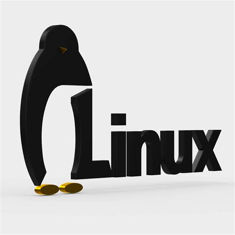 Linux Logo 3d Model By 3dlogoman