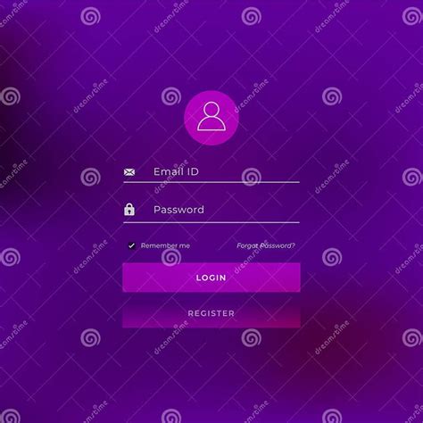 Modern Business Signup Form Template For Web App Access Stock