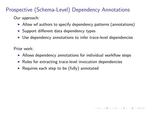 validation and inference of schema level workflow data dependency annotations ppt