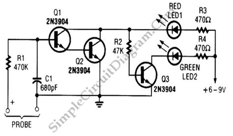 High Low Voltage Probe Simple Circuit Diagram