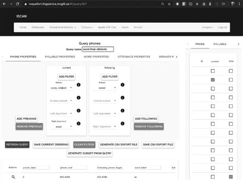 4 screenshot of query interface for iscan download scientific diagram