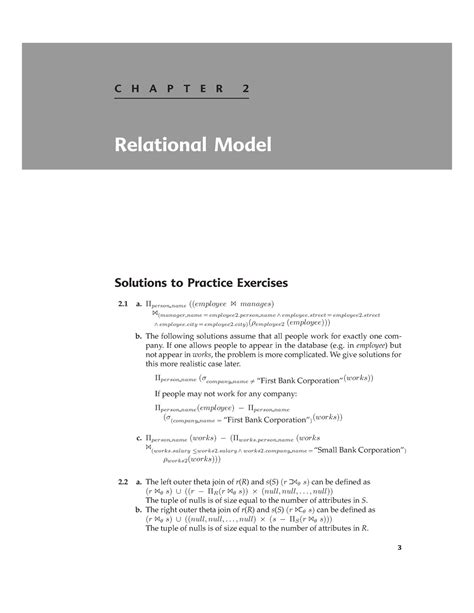 2 Web C H A P T E R 2 Relational Model Solutions To Practice