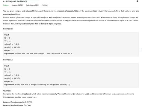 Educational Dp Contest Atcoder E — Knapsack 2 By Frankvanpaassen