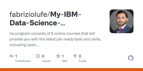 Github Fabriziolufe My Ibm Data Science Specialization Python He Program Consists Of Online