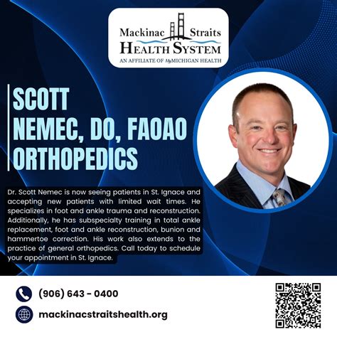 🌟 Meet Dr Scott Nemec Mackinac Straits Health System Facebook