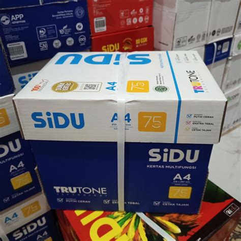Jual Kertas Hvs A4 75 Gram Sidu Dus Shopee Indonesia