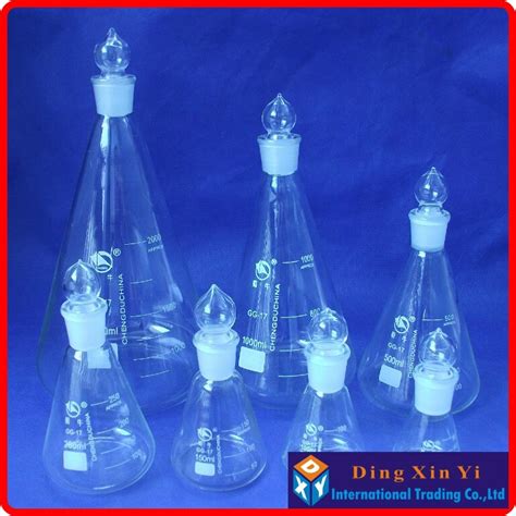 6pieces Lot 250ml Conical Flask With Cover Conica Grandado