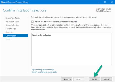 how to backup windows server 2016 step by step tactig