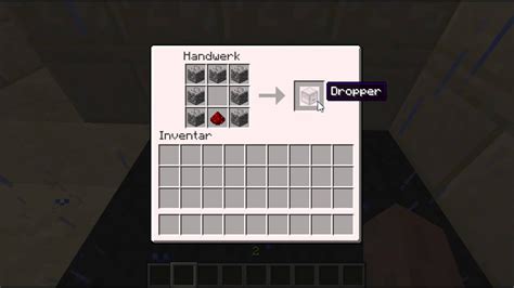 Minecraft Dropper Recipe
