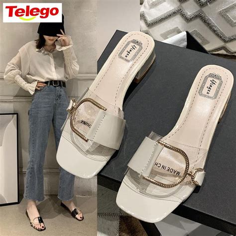 พร้อมส่งรองเท้าแตะแพลตฟอร์ม เปิดส้น ส้นหนา Vc สายรัดข้อเท้า แฟชั่นฤดูร้อน สําหรับผู้หญิง