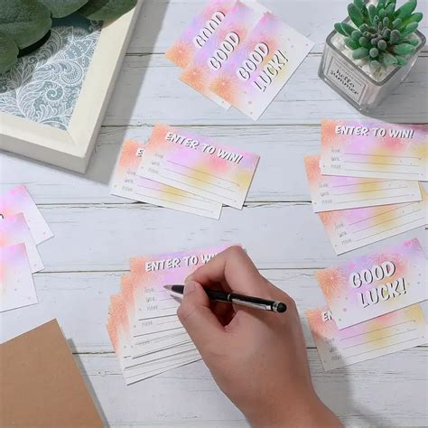 50개 197354in 학생 보상 보상 소형 카드 복권 티켓 양식 빈 등록 양식 복권 티켓 북 등록 양 Temu Republic Of Korea