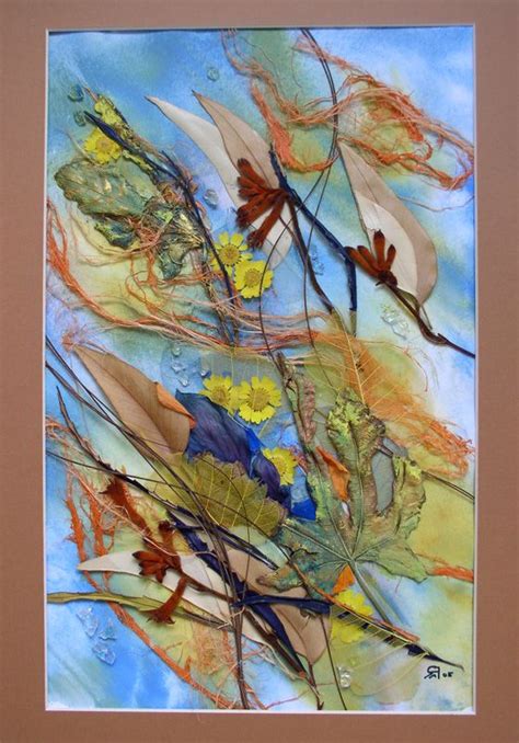 Пин от пользователя Rebecca Casey на доске Mixed Media Искусство при помощи листьев Картины