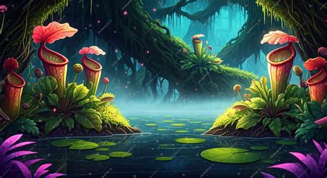 Anime Artistic Image Carnivorous Plants Creepy Ai Generated Image