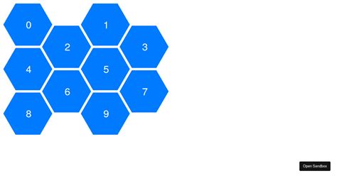 React Hexagon Grid Examples Codesandbox