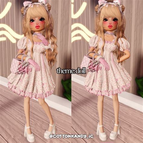 Dress To Impress Theme Doll Pink Softie Outfit Inspo No Vip Vestirse