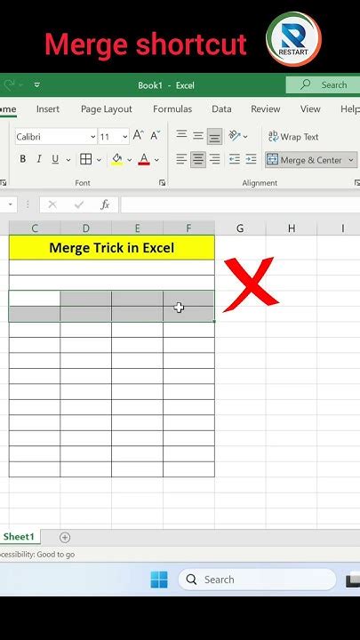 Merge Formula Excel Exceltutorial Shorts Shortsfeed Viralshorts Trendingshorts Youtube