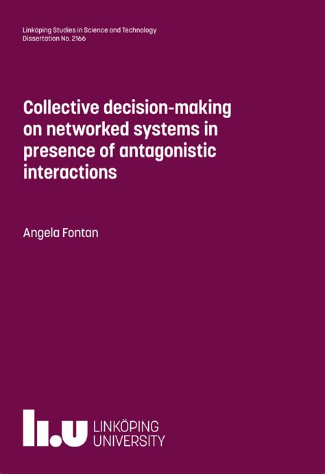 Pdf Collective Decision Making On Networked Systems In Presence Of
