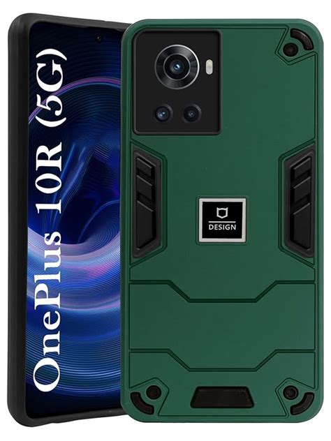 Jkobi Back Cover Case For Oneplus R Lightweight Hybrid Shockproof Polycarbonate Slim Green