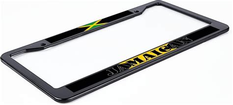 Jamaican Flag Front License Plate Cover Jamaican Novelty License Plate