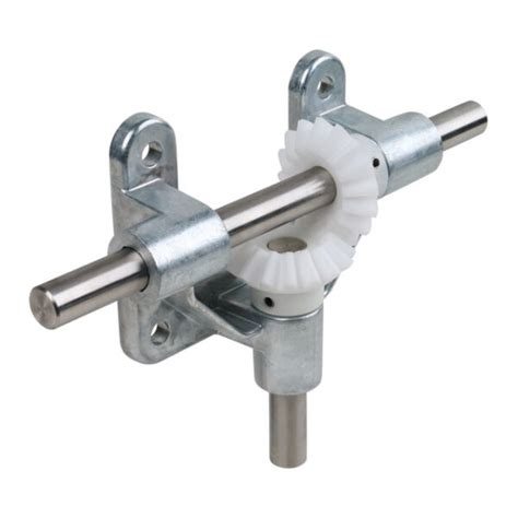 Open Angular Drive Ow3 With Polyacetal Bevel Gears Stainless Steel