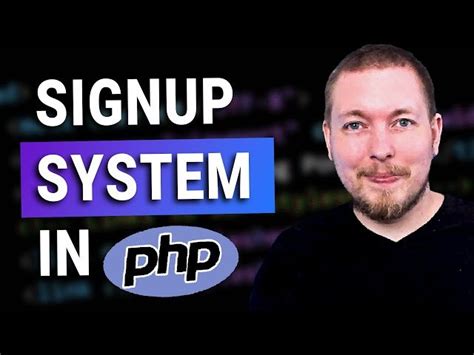 Free Video Creating A Signup System In Php Learn Php Full Course For Beginners 2023 From Dani