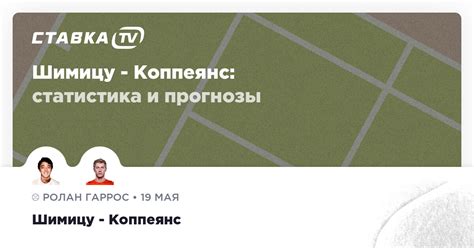 Шимицу Коппеянс прогнозы 19 мая 2025 СТАВКА Tv