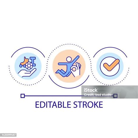 Aktivitas Fisik Untuk Ikon Konsep Loop Remaja Ilustrasi Stok Unduh Gambar Sekarang Seni
