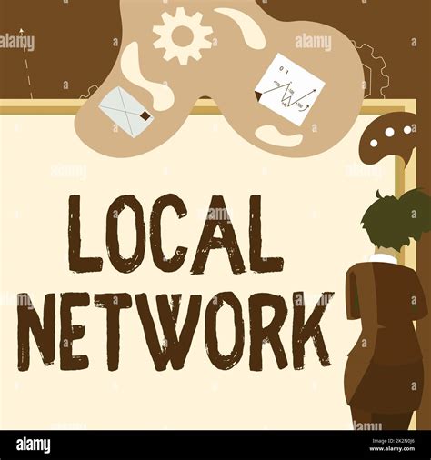Text Caption Presenting Local Network Concept Meaning Intranet Lan