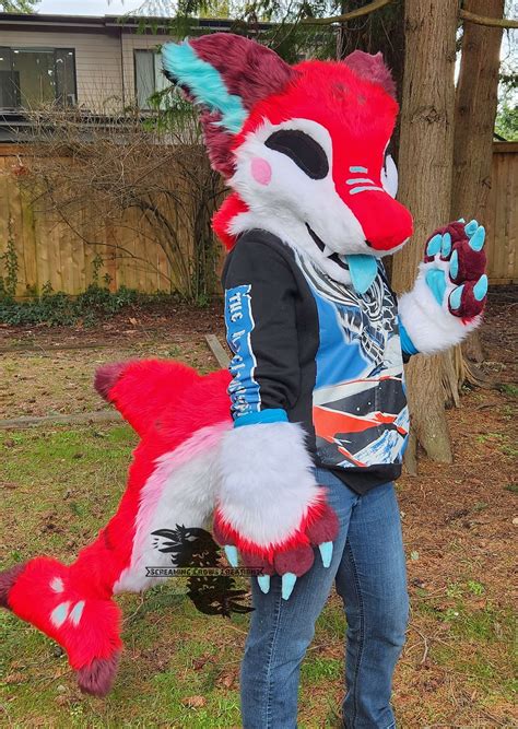 Red Manokit Mini Partial Fursuit Etsy Red Manokit Mini Partial Fursuit Etsy