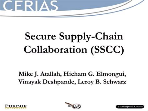 Ppt Secure Supply Chain Collaboration Sscc Powerpoint Presentation Id 4839366