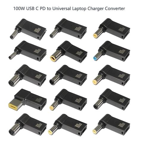 100w Usb Type C Fast Charging Adapter Plug Connector Universal Usb C