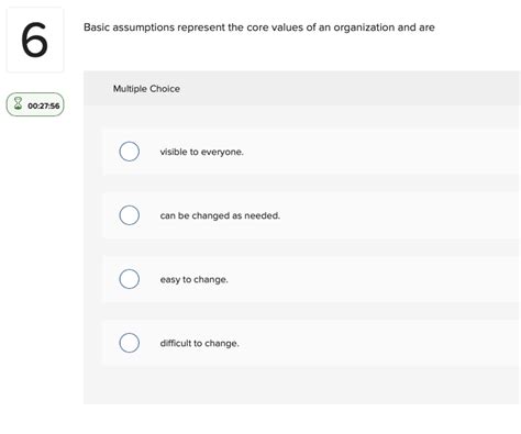 6 Basic Assumptions Represent The Core Values Studyx