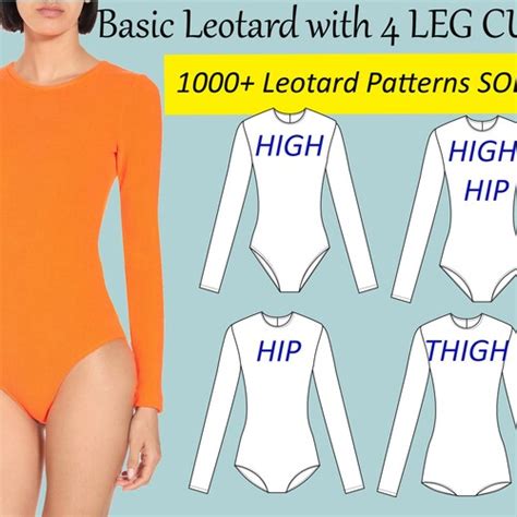Leotard Pdf Sewing Pattern Block Bodysuit Cosplay Etsy Uk