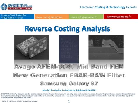 Avago Afem 9040 Avagos New Generation Front End Module 2016 Teardown…